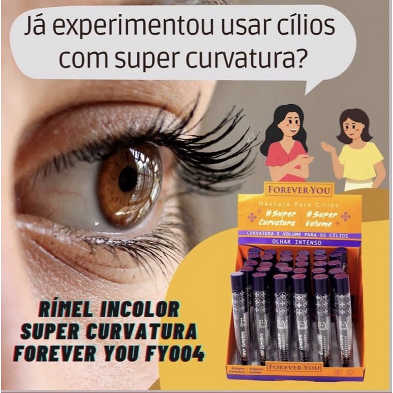 Mascara para cilios incolor Rimel Forever you | Shopee Brasil