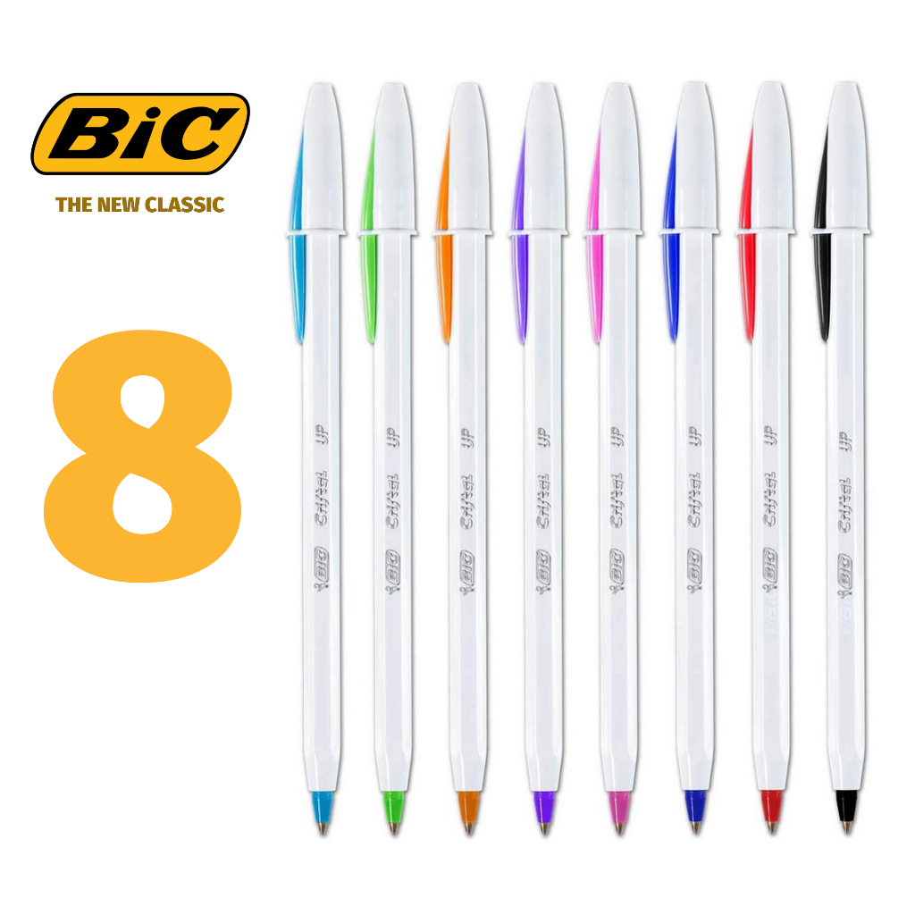 Kit Caneta Bic Cristal Up - Coleção Completa - Coloridas Ponta Média ...