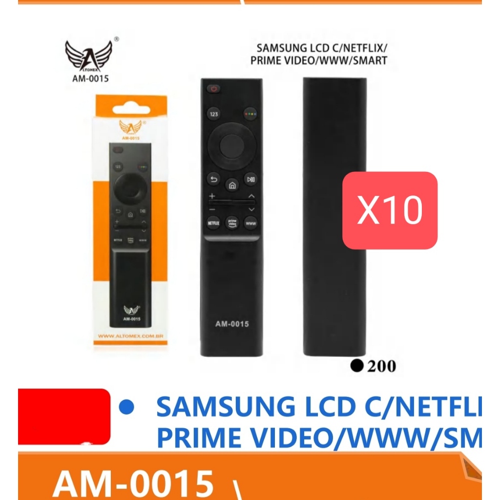 kit 10/6 Controle Remoto am-0015/le-7714 Compatível Com Smart Tv ...
