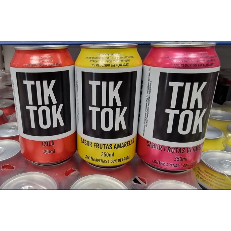 Refrigerante TIKTOK Sabores Pack com 6 Latas | Shopee Brasil