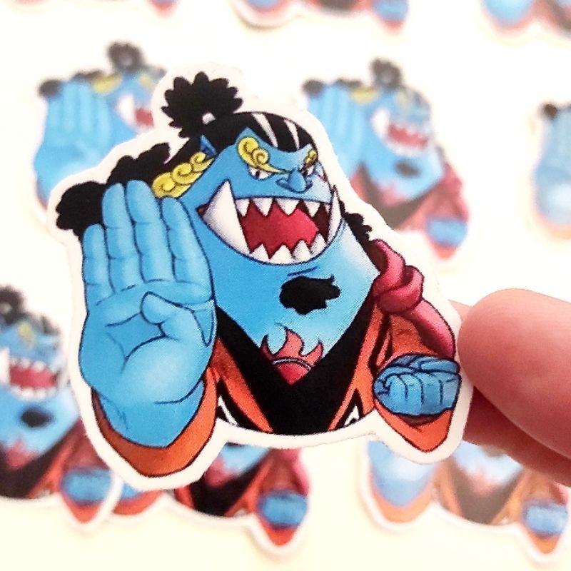 Stickers - ONE PIECE - JIMBE 🦈- ADESIVO E IMÃS 🧲 - Faz a Boa!