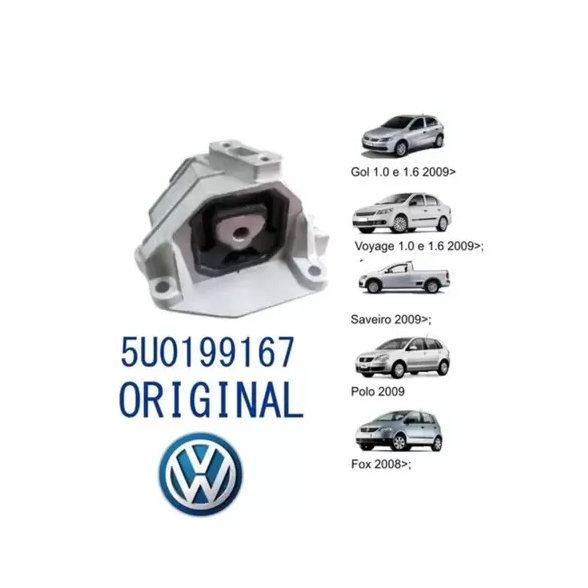 COXIM MOTOR LADO DIREITO - GOL / VOYAGE / FOX / SAVEIRO - ORIGINAL VW ...