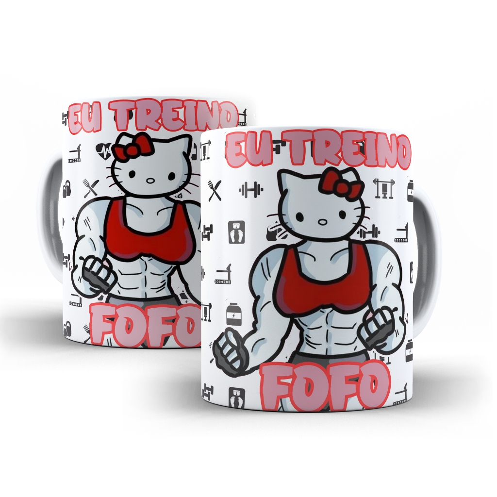 Caneca Hello kitty maromba | Shopee Brasil