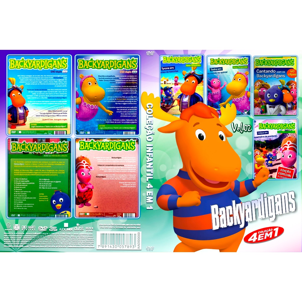 Coleção Infantil Backyardigans 4 em 1 Vol.02 | Shopee Brasil