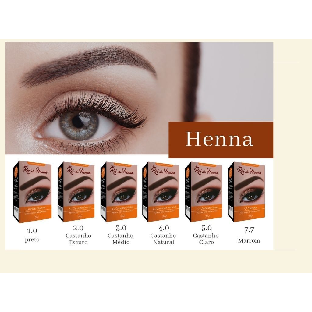 Henna Rei Da Henna 1 3 G Todas As Cores Shopee Brasil