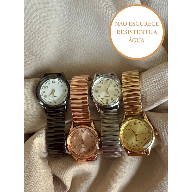 Relógio Minimalista Pulseira Sem Fecho | Shopee Brasil