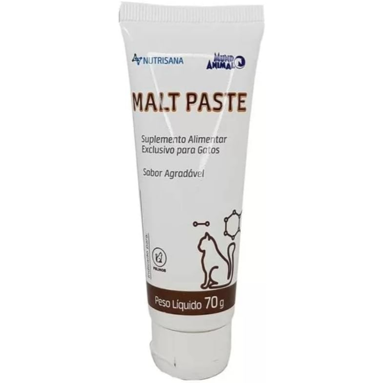 Nutrisana Malt Paste Suplemento Alimentar Gatos 70g | Shopee Brasil