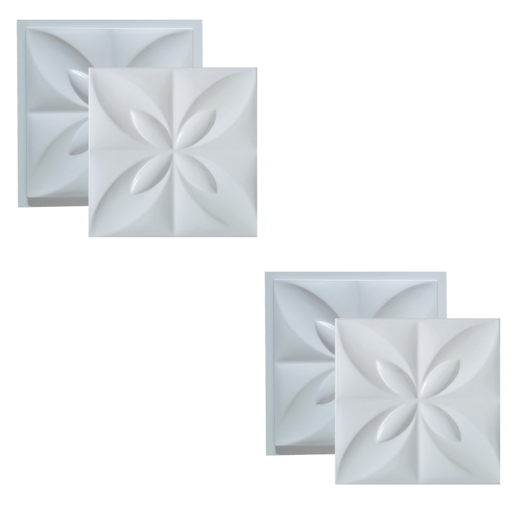 Kit 2 Formas Molde pra Gesso 3D e Cimento ABS FDG Flor do Oriente ...