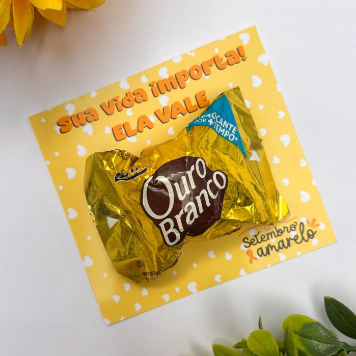 Lembrancinha Setembro Amarelo Card para Bombom/Chocolate Perfeitas para ...
