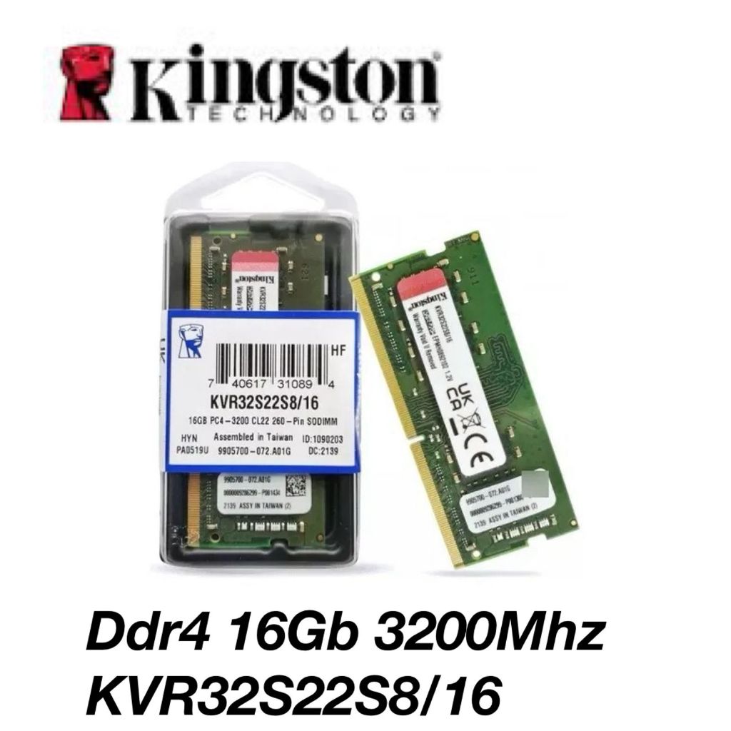 MEMÓRIA RAM DDR4 16GB 3200MHZ KINGSTON NOTEBOOK | Shopee Brasil
