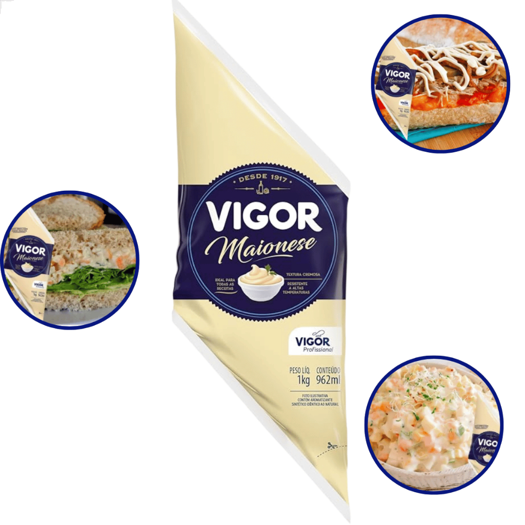 Maionese Vigor Profissional 1 kg | Shopee Brasil