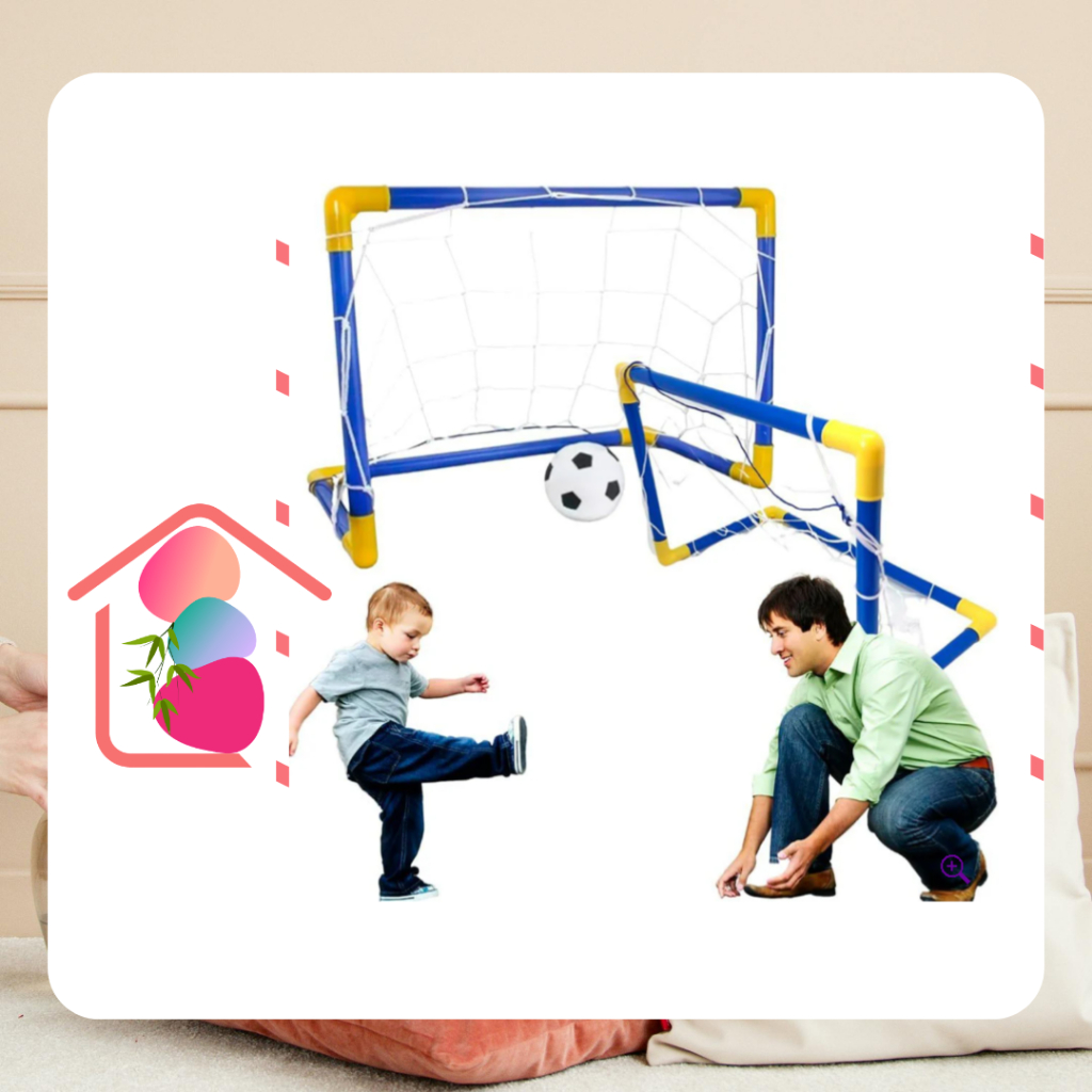 Kit Futebol Gol Mini Trave com rede + bola infantil | Shopee Brasil