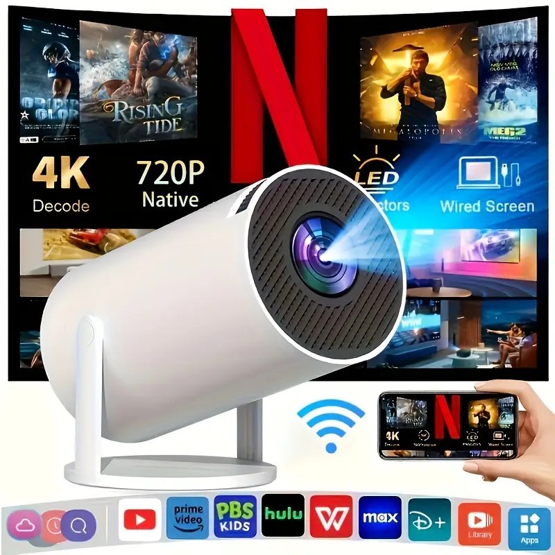 Projetor Magcubic HY300 Original 4K Ultra HD 120 Polegadas Smart Android 11 Wifi Bluetooth ...