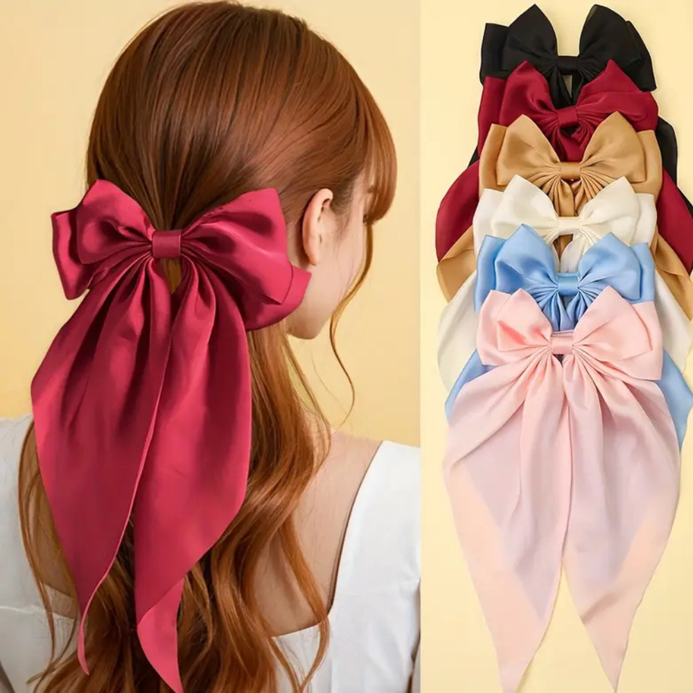 Laço Virgínia grande – Escolha a Cor! Tecido Variado | Shopee Brasil