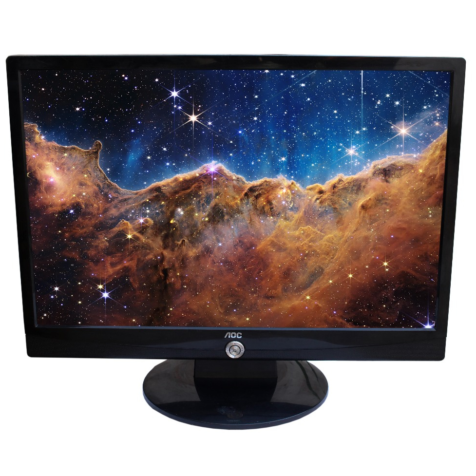 Monitor LCD AOC Modelo 917sw Wide 19 Polegadas | Shopee Brasil