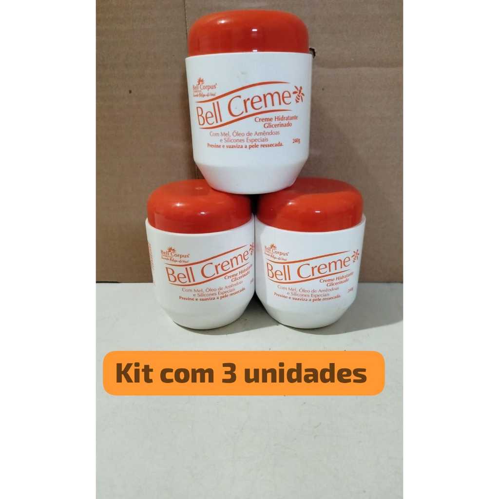 Kit com 3 unid Creme Hidratante Glicerinado Bell Creme - ORIGINAL BELL ...