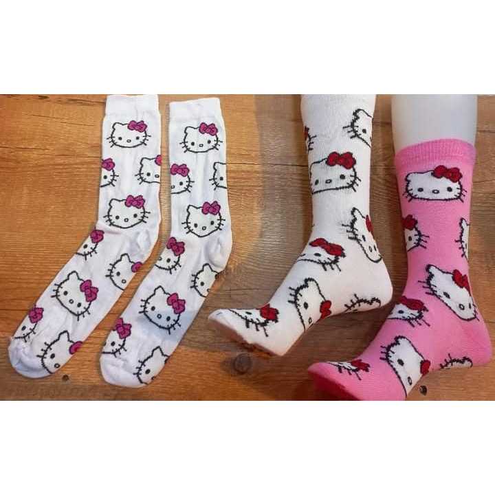 Meias Divertidas Personagem Hello Kitty – Cano Médio Unissex Academia ...