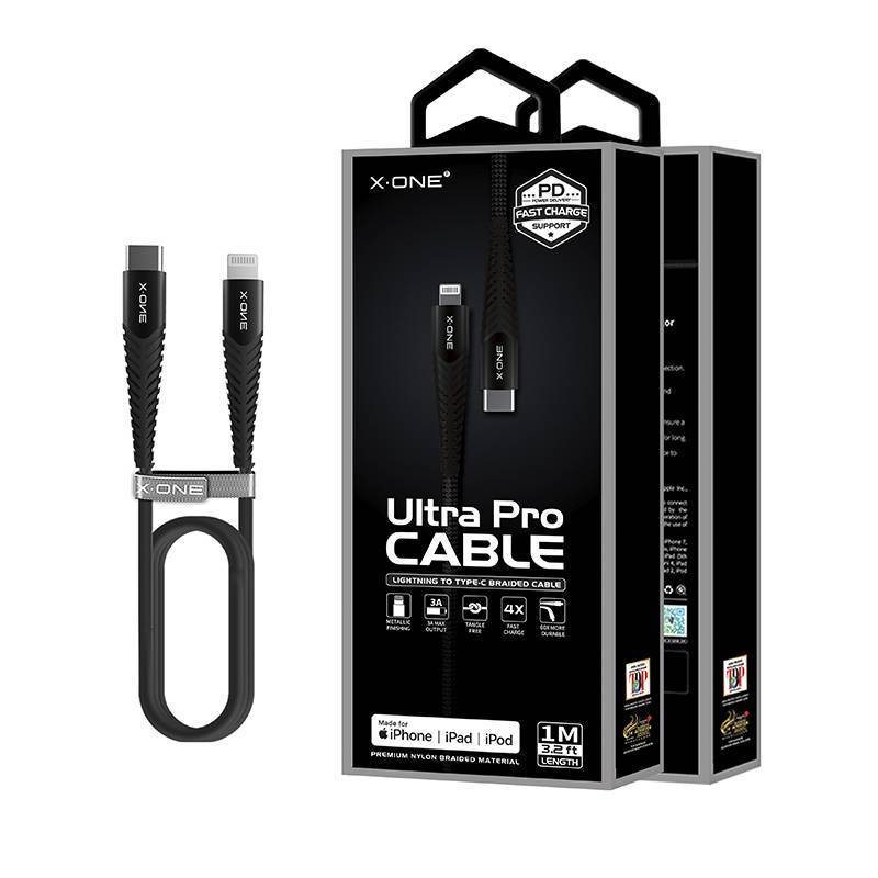 Cabo X-ONE Ultra Pro USB-C Lightning 1M | 5 Anos Garantia | Apple MFI ...