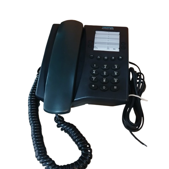 Telefone Siemens Euroset mod. 3005 Preto Semi Novo | Shopee Brasil