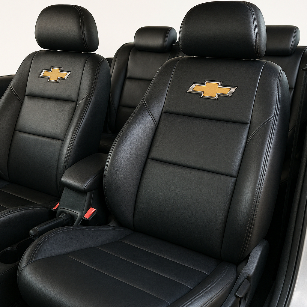 Capas de Banco em Couro Sintético 100% CHEVROLET – Conforto e Estilo ...