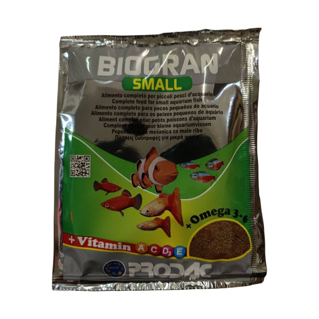 Ração Para Peixes Biogran Small 15g Prodac | Shopee Brasil