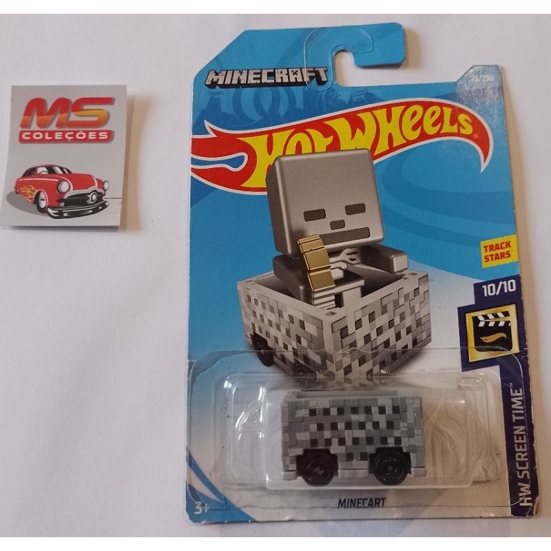 Hot Wheels Minecraft Minecart HW Screen Time | Shopee Brasil