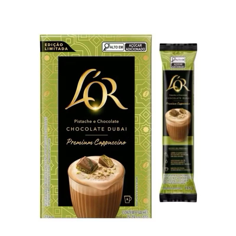 Edição Limitada Do Novo Capuccino Lor Dubai Chocolate Com Pistache Com ...