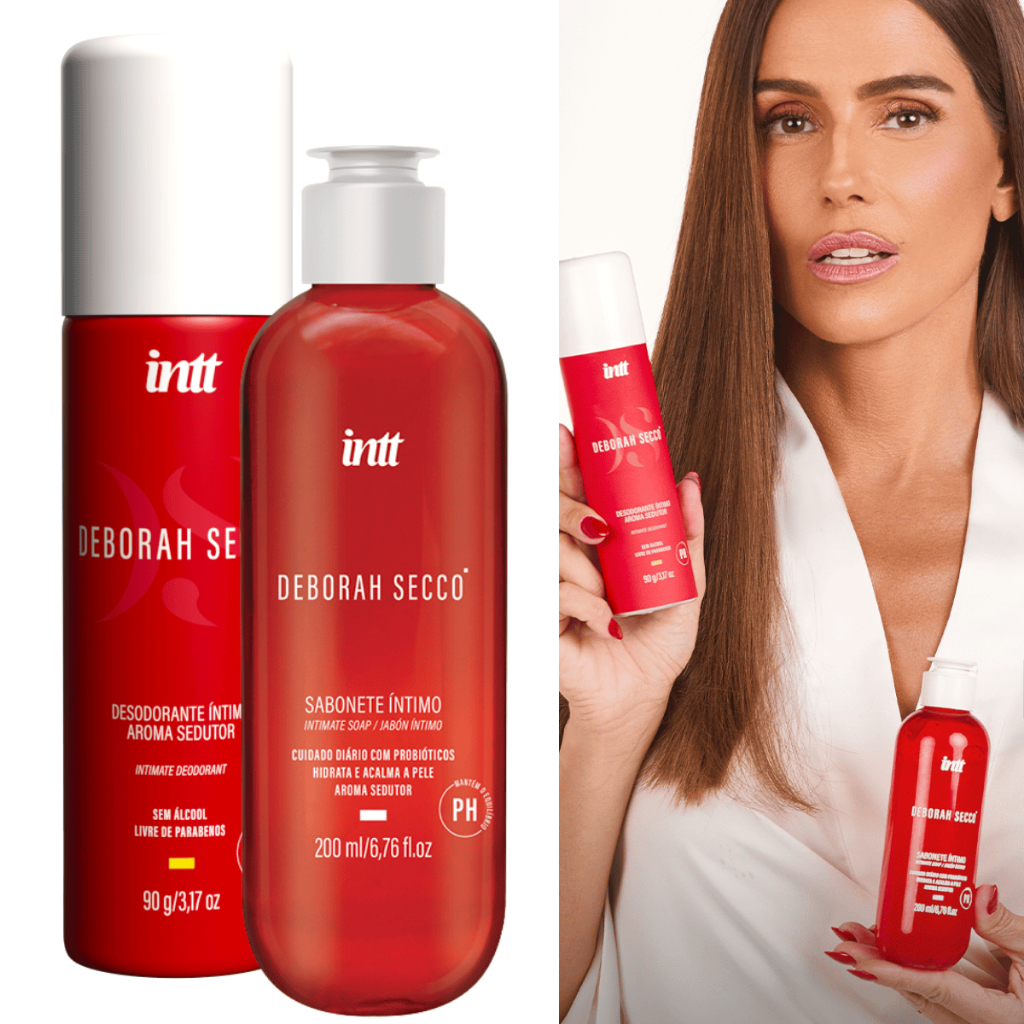 Kit Deborah Secco Intt Sabonete Íntimo 200ml + Perfume Íntimo 90g Higiene Feminina Com Aroma ...