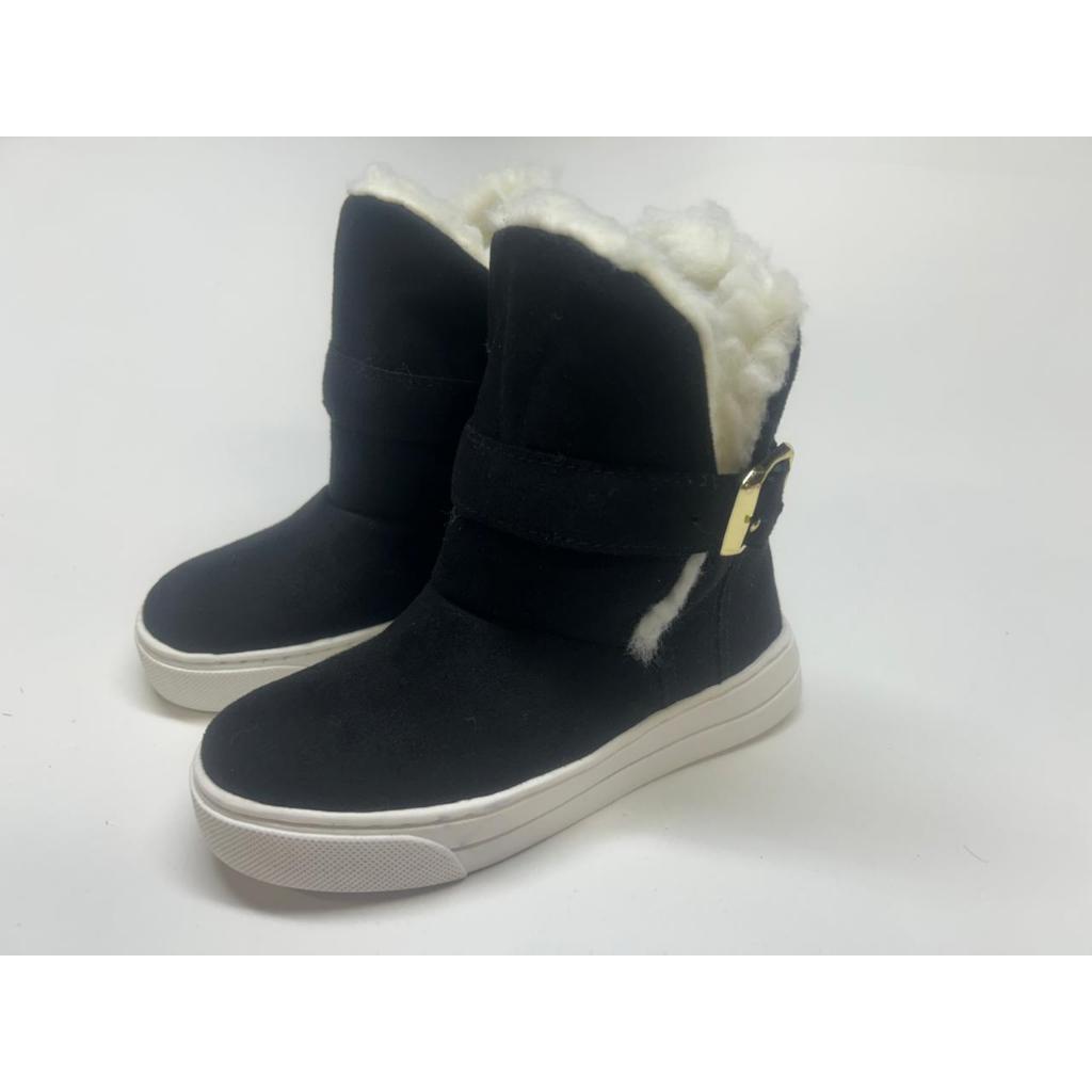 Botinha infantil com fivela forrada com pelos | Shopee Brasil