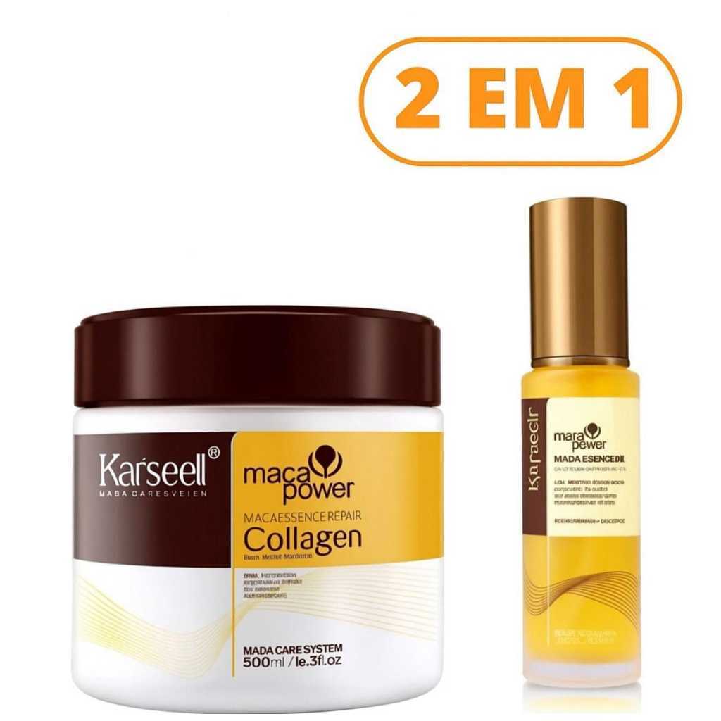 KIT Karseell Máscara 500g // Óleo Karsell 60ml | Shopee Brasil