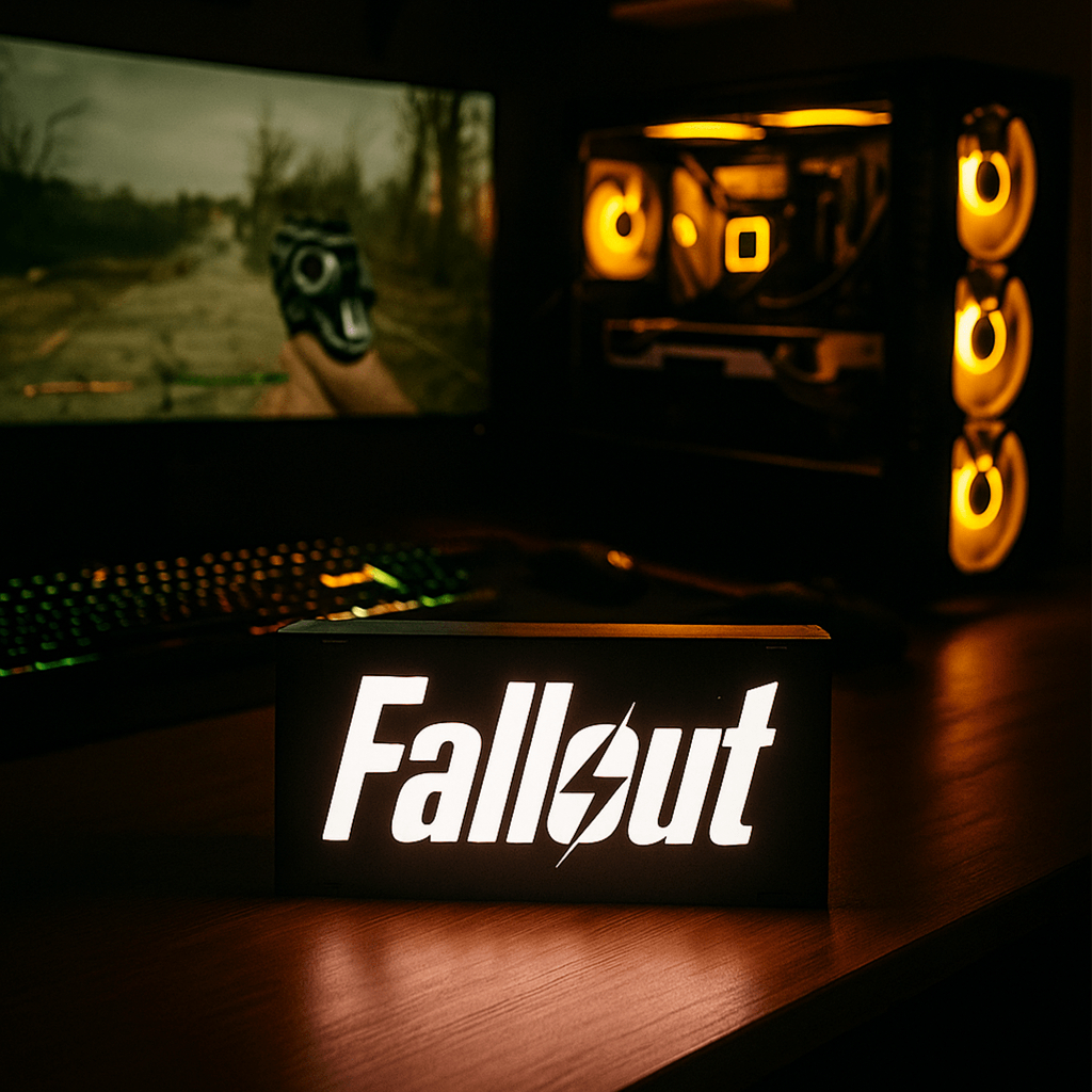 Luminária Gamer Exclusiva do Jogo e Serie Fallout Para Setup Gamer De ...