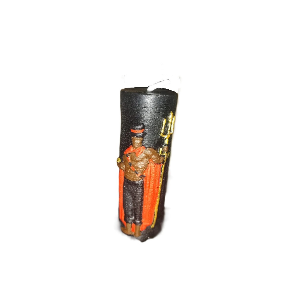 Vela Exú em Parafina Premium Preta - Artesanal e Pintada à Mão ...