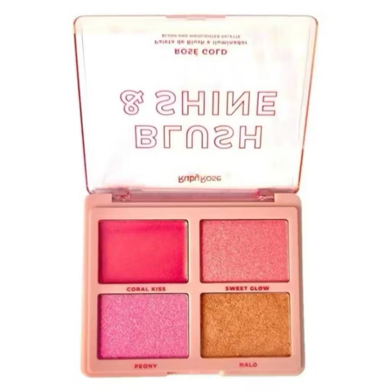Paleta de Blush e Shine/Iluminador - Ruby Rose | Shopee Brasil