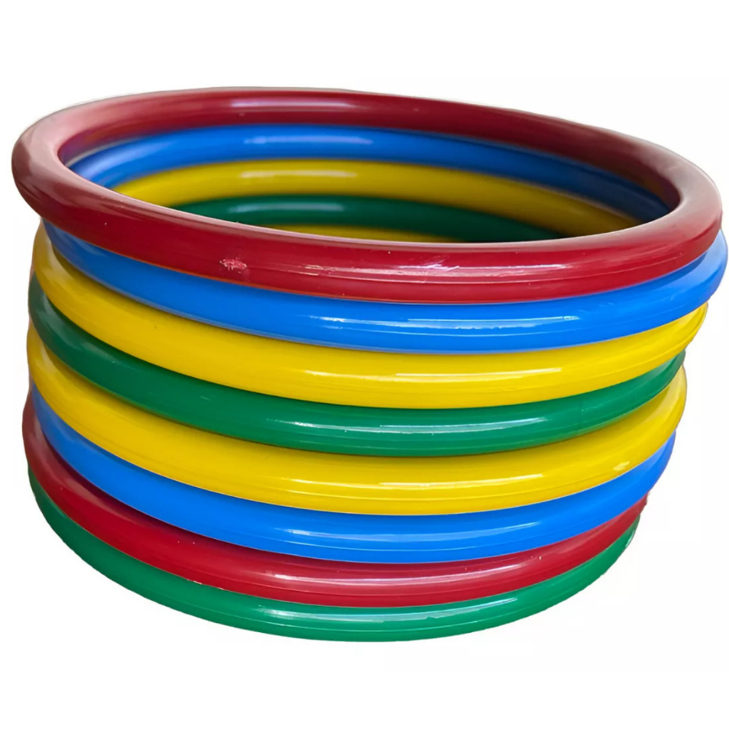 Kit Argolas de Plástico Coloridas 10 ou 20 Unidades – Jogo de Arremesso ...