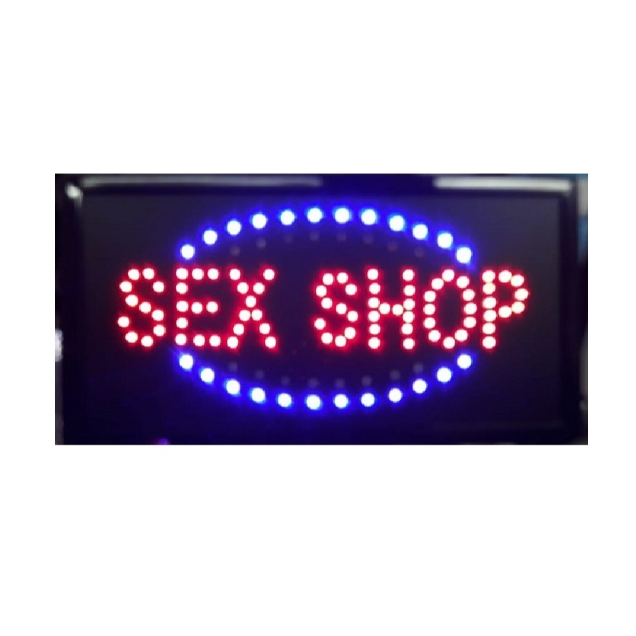 LETREIRO LUMINOSO DISPLAY ESCRITO SEXY SHOP 110 VOLTS 48X25CM ALTURA ...