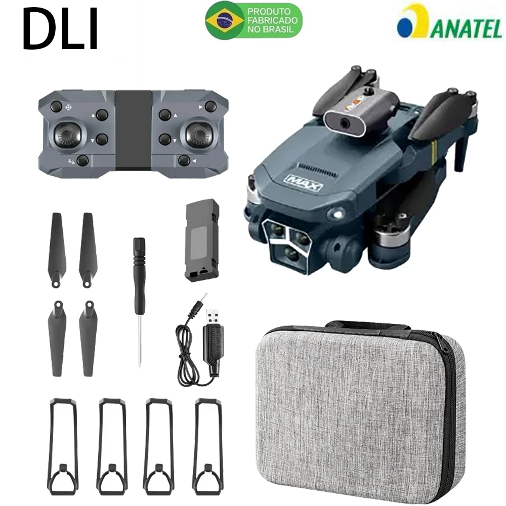 Dli Triple Camera Drone 8K Motor Sem Escovas Profissional Aérea Óptico ...