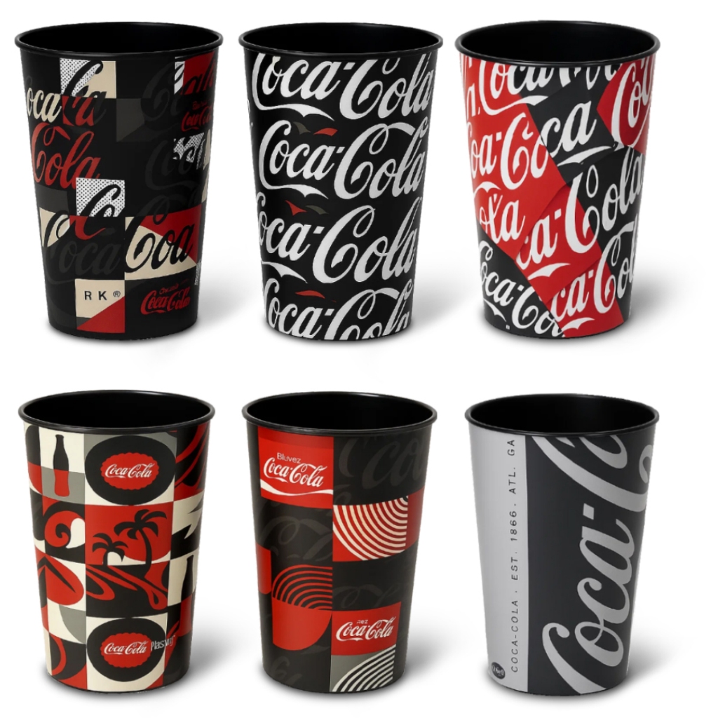 Copo Coca-Cola Plástico 320ml Plasútil Sortido Colecionável | Shopee Brasil