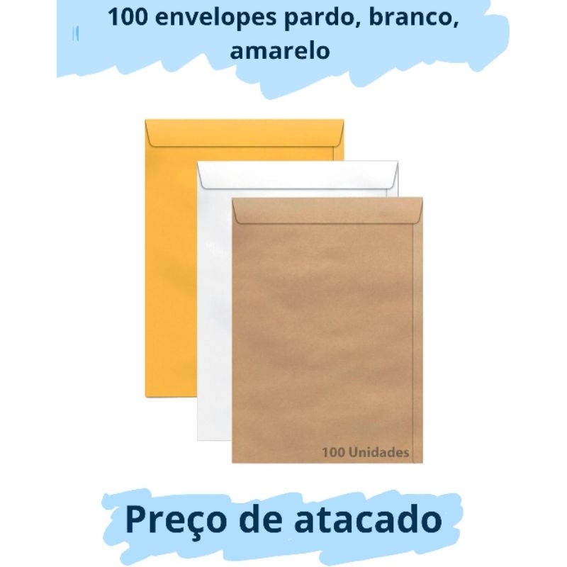 ENVELOPE A4 GRANDE KRAFT | Shopee Brasil