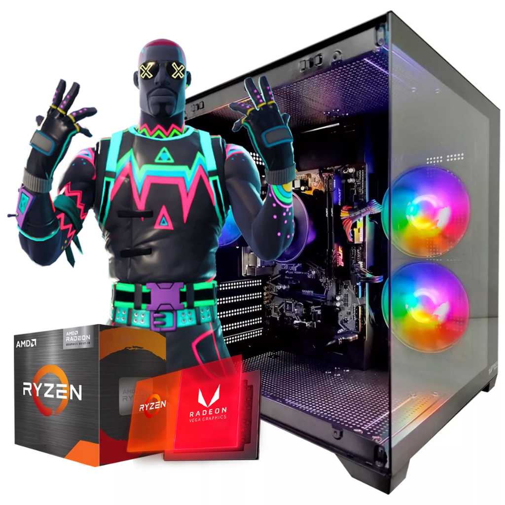 PC GAMER OPS RYZEN 5 5600GT VEGAS 7, 16GB RAM, NVME 500GB, W/C 240MM, 600W 80 PLUS, GAB 3 FANS ...