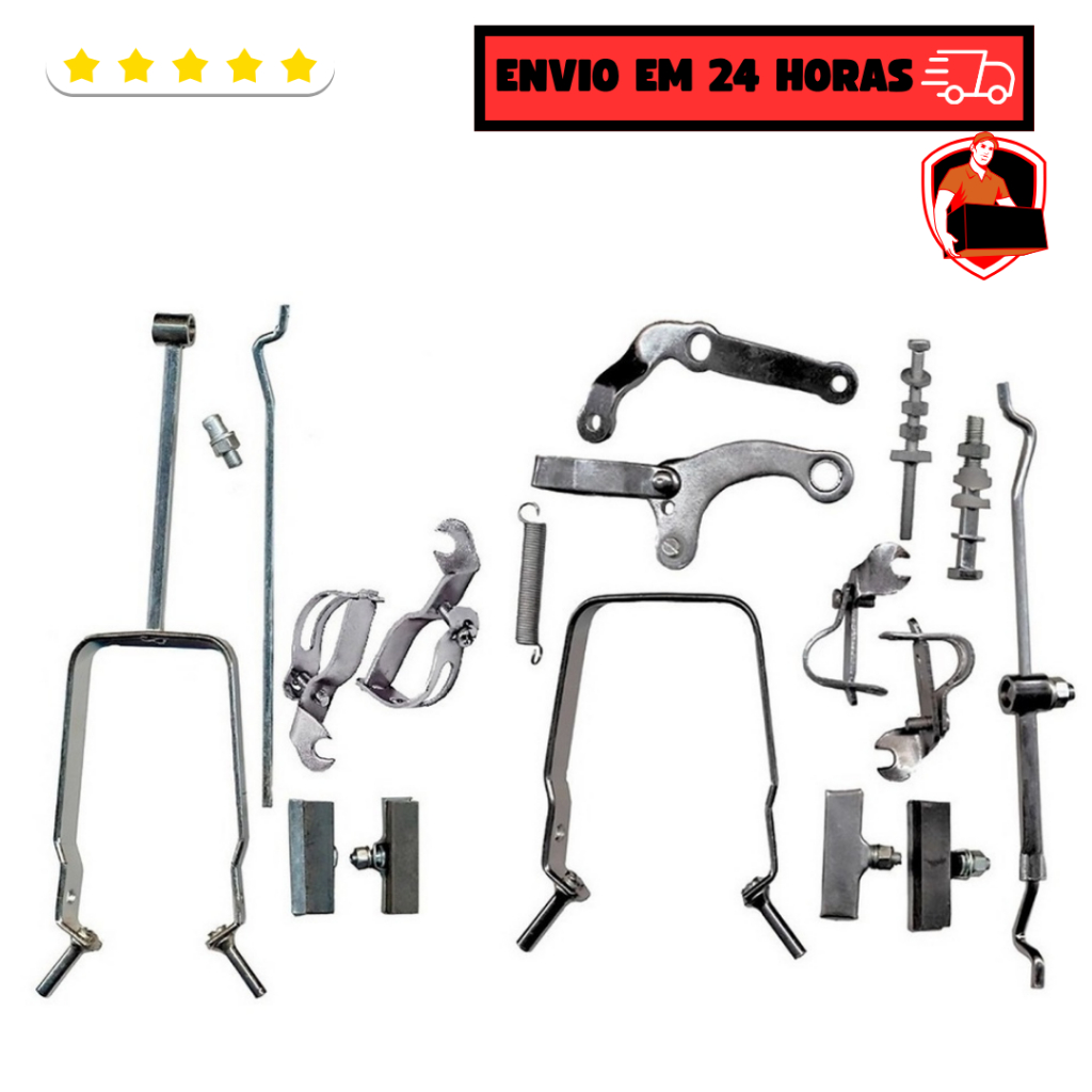 Freio Varão (COMPLETO) Barra Forte Bike Antiga Monark Circular | Shopee ...