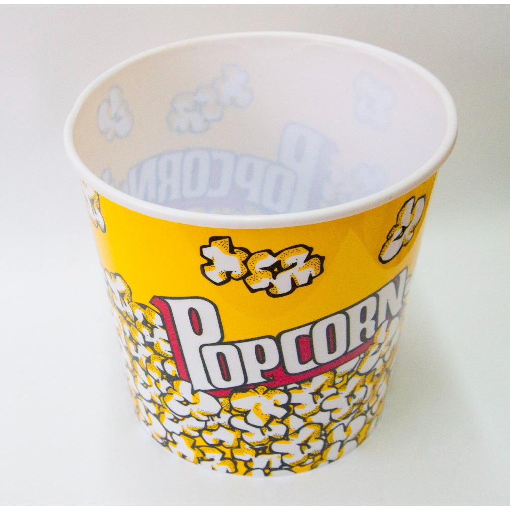 Balde de Pipoca Amarelo Popcorn Geek Basicoisas Plástico Resistente 4.2 ...