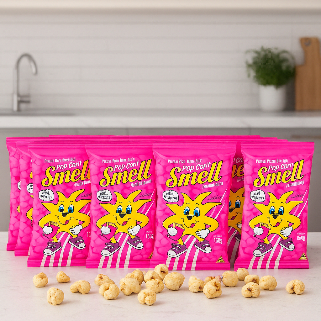 10 Pacotes de Pipoca Smell 150G Pipocas De Sabor Irresistível Crocante ...