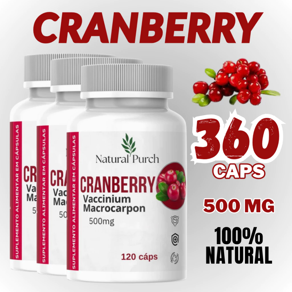 Cranberry - 500mg - 120 Capsulas | Shopee Brasil