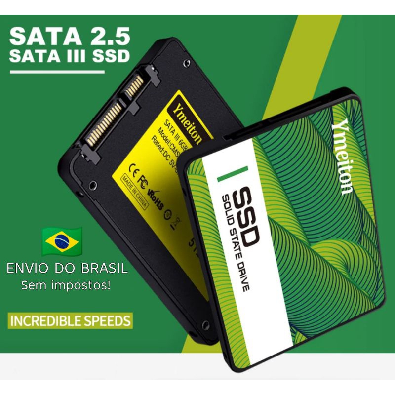 SSD 120GB / 500GB / 1TB SATA III 2.5'' Alta Velocidade para PC e ...