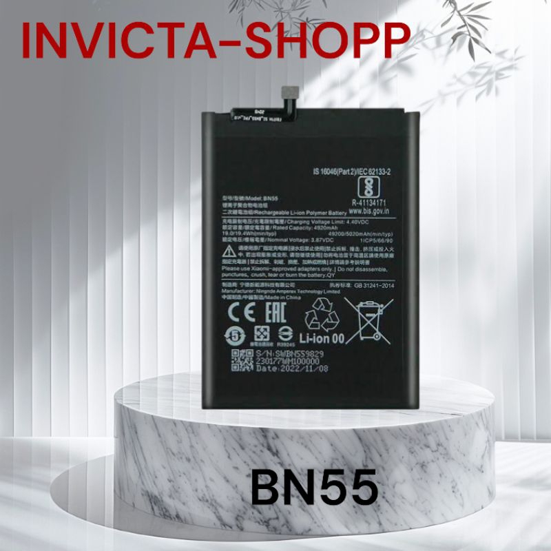 Bat xiaomi bn55 compatível Redmi Note 9s Original + Garantia- Envio no ...