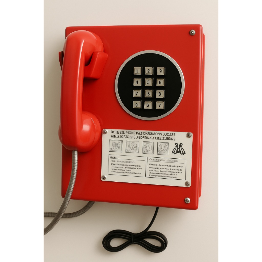 Telefone Interfone Público Antigo Retrô Vintage, Modelo Orelhão ...
