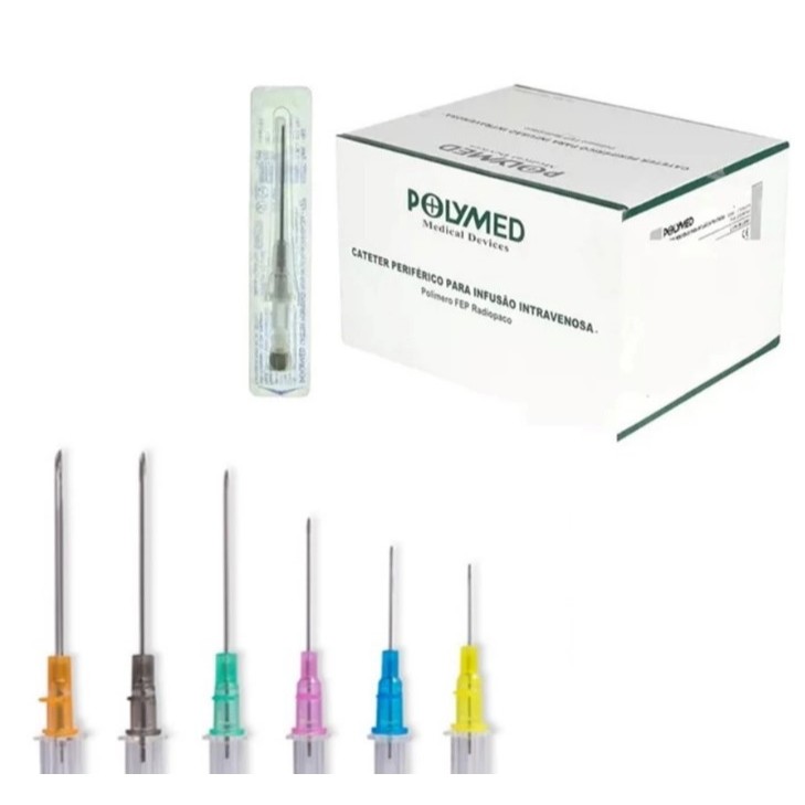 Cateter Polymed Intravenoso 18g para aplicação de Piercing ou Brinco ...