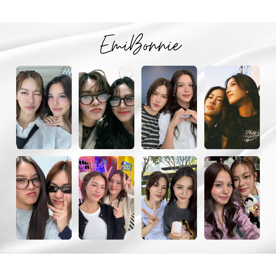 EMIBONNIE - Emi Thasorn - Bonnie Pattraphus - Kit photocards com verso ...