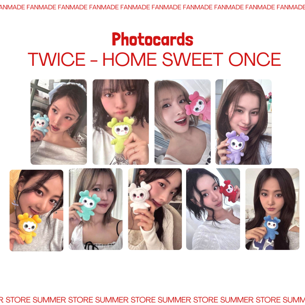Photocards TWICE - Home Sweet Once - Fanmade | Shopee Brasil