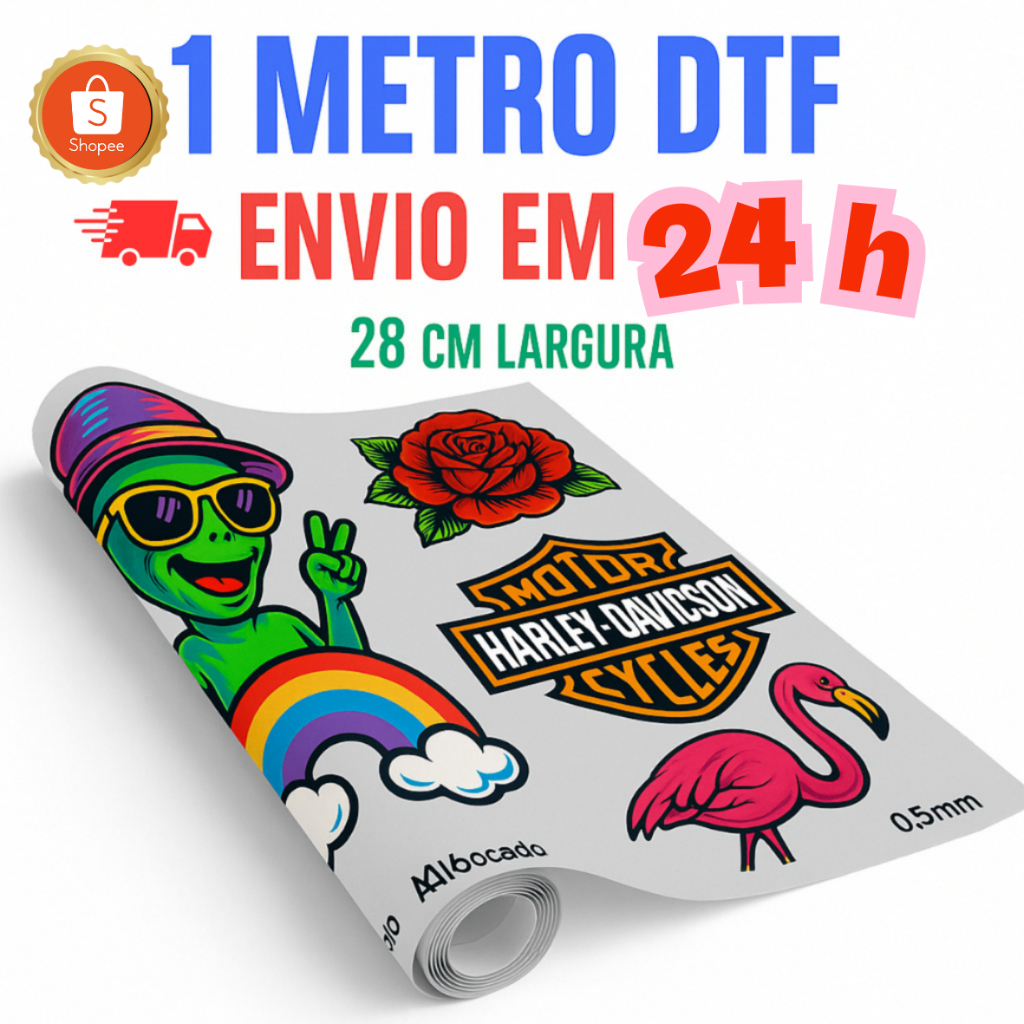 Impressão DTF Personalizado sua Arte pronta para Estampar DTF folha, A3 ...